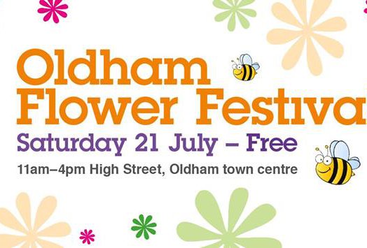 Oldham Flower Festival in Oldham Town Centre - All About Oldham
